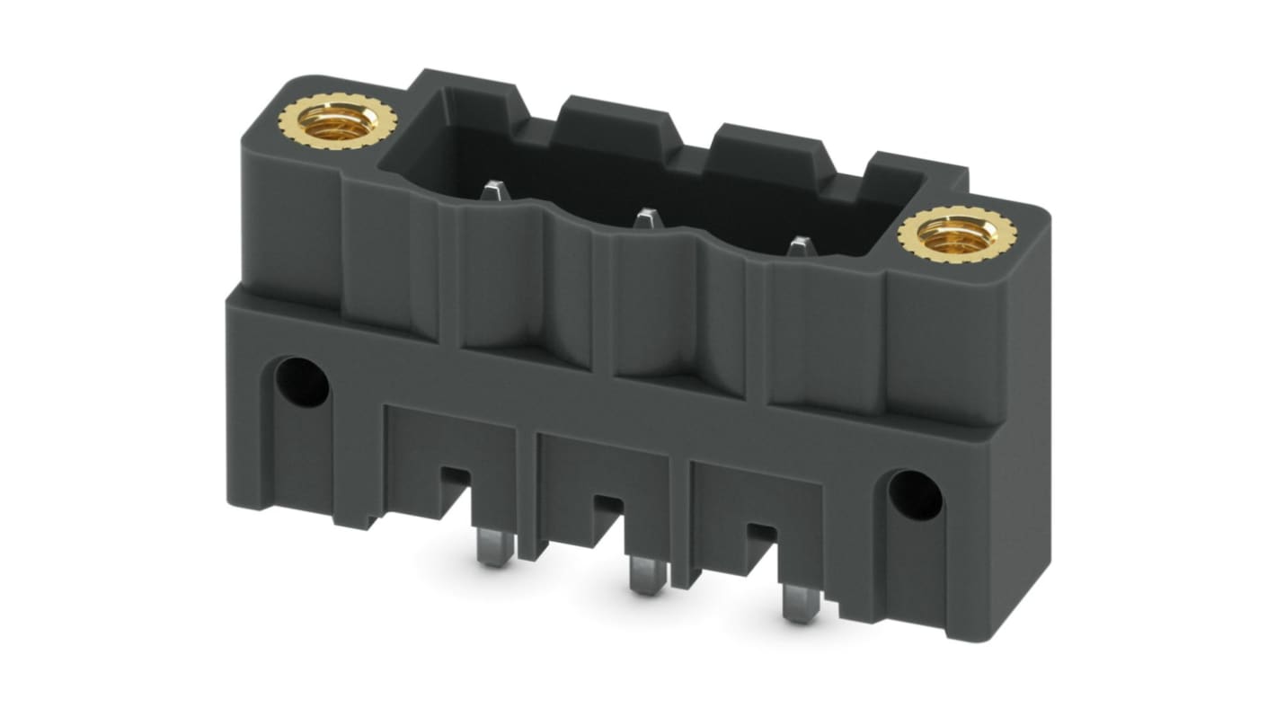 1955646 | Phoenix Contact 5.08mm Pitch 3 Way Pluggable Terminal Block ...