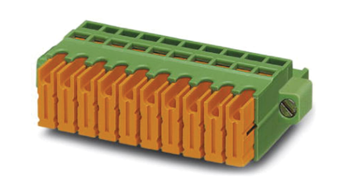 1883394 | Phoenix Contact 5.08mm Pitch 6 Way Pluggable Terminal Block ...