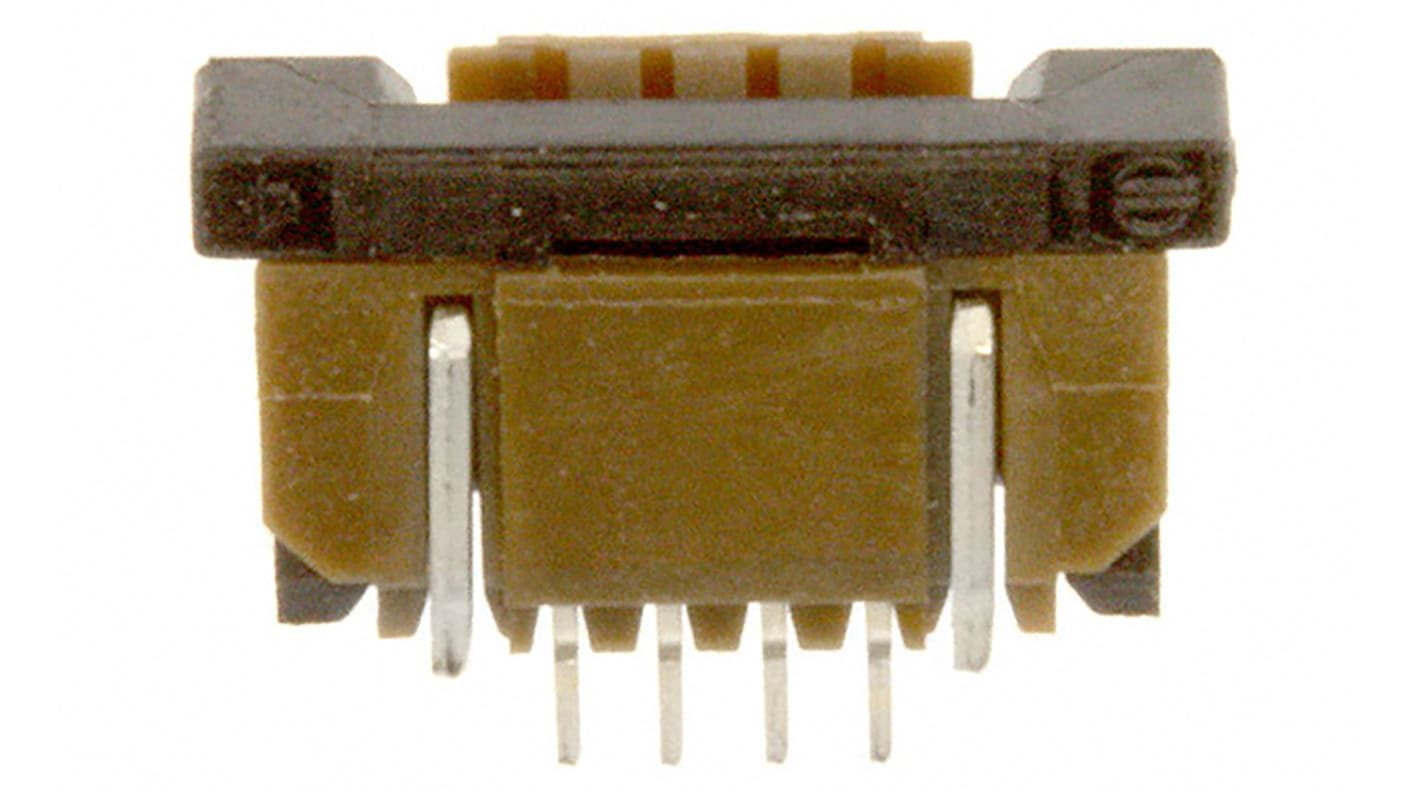 SFW4R-2STE1LF | Amphenol FCI, SFW 1mm Pitch 4 Way Right Angle Female FPC Connector, ZIF Top ...