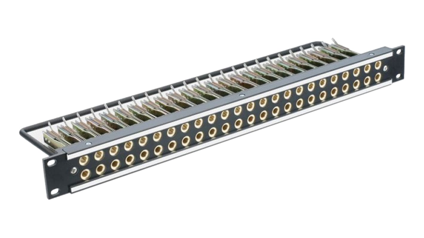 JFHD224 | B-Gauge Jackfield 2x 24 Port Audio Patch Panel, 1U Rack ...