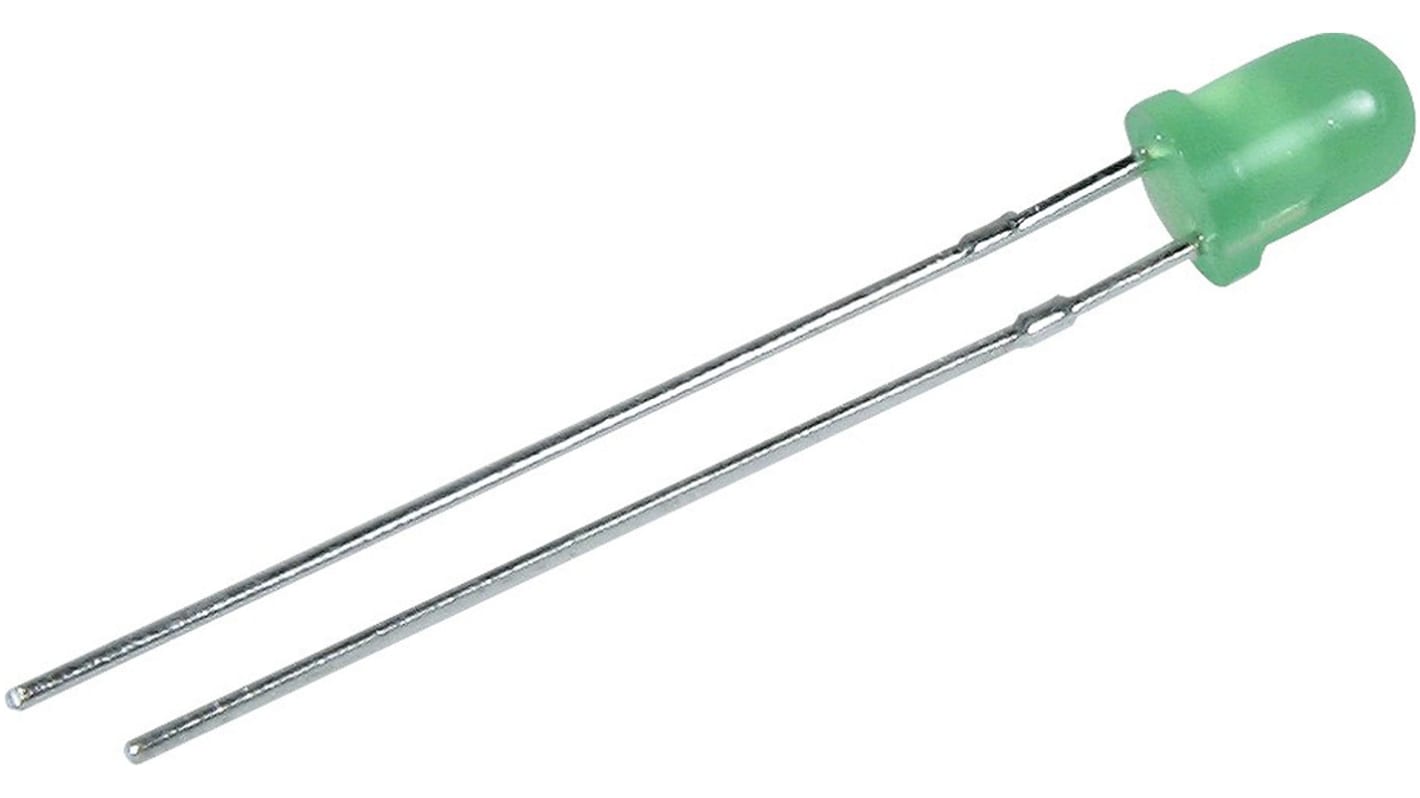 Kingbright2.5 V Green LED 4 mm Through Hole, L-43GD | RS