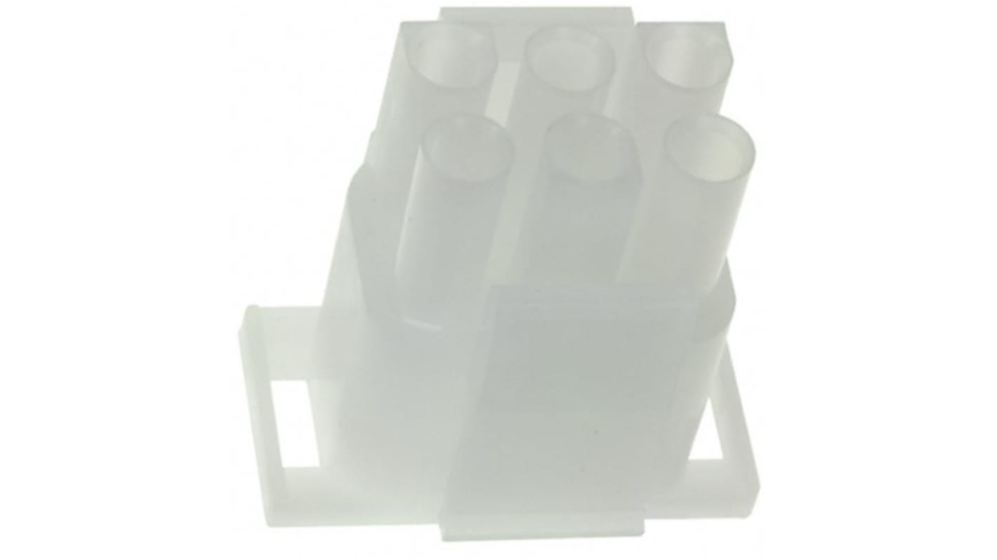 1-480704-0 | TE Connectivity, Universal MATE-N-LOK Male Connector Housing, 6.35mm Pitch, 6 Way ...