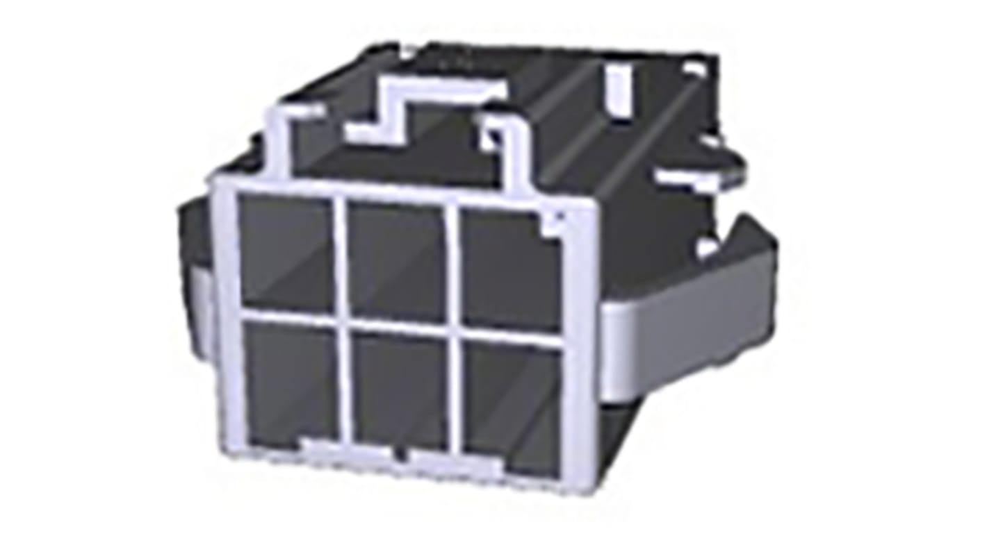 177909-1 | TE Connectivity, Power Double Lock Female Connector Housing ...