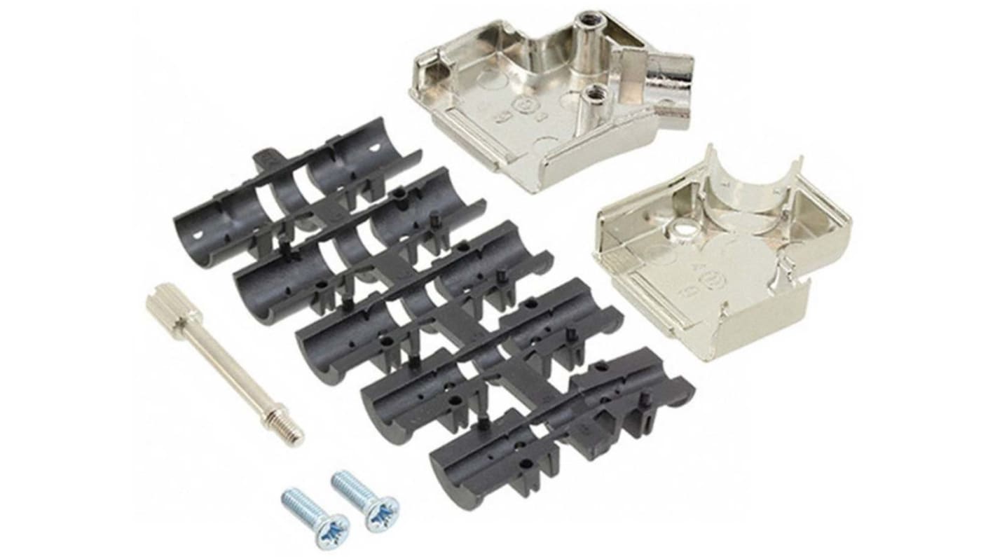 09670090336 | HARTING Metal Angled D Sub Backshell, 9 Way | RS