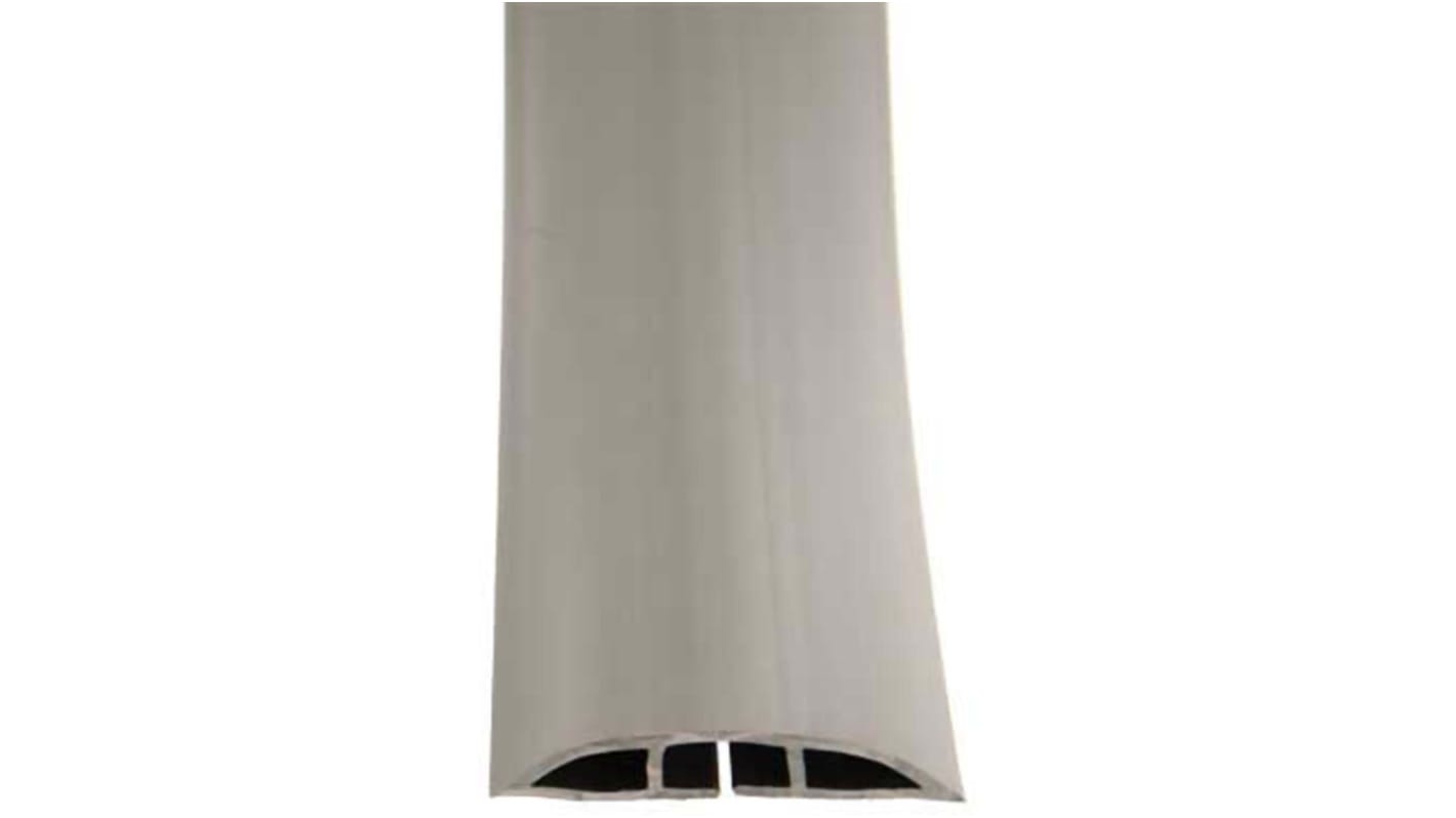 RS PRO 1m Grey Cable Cover in PVC, 22mm Inside dia. | RS