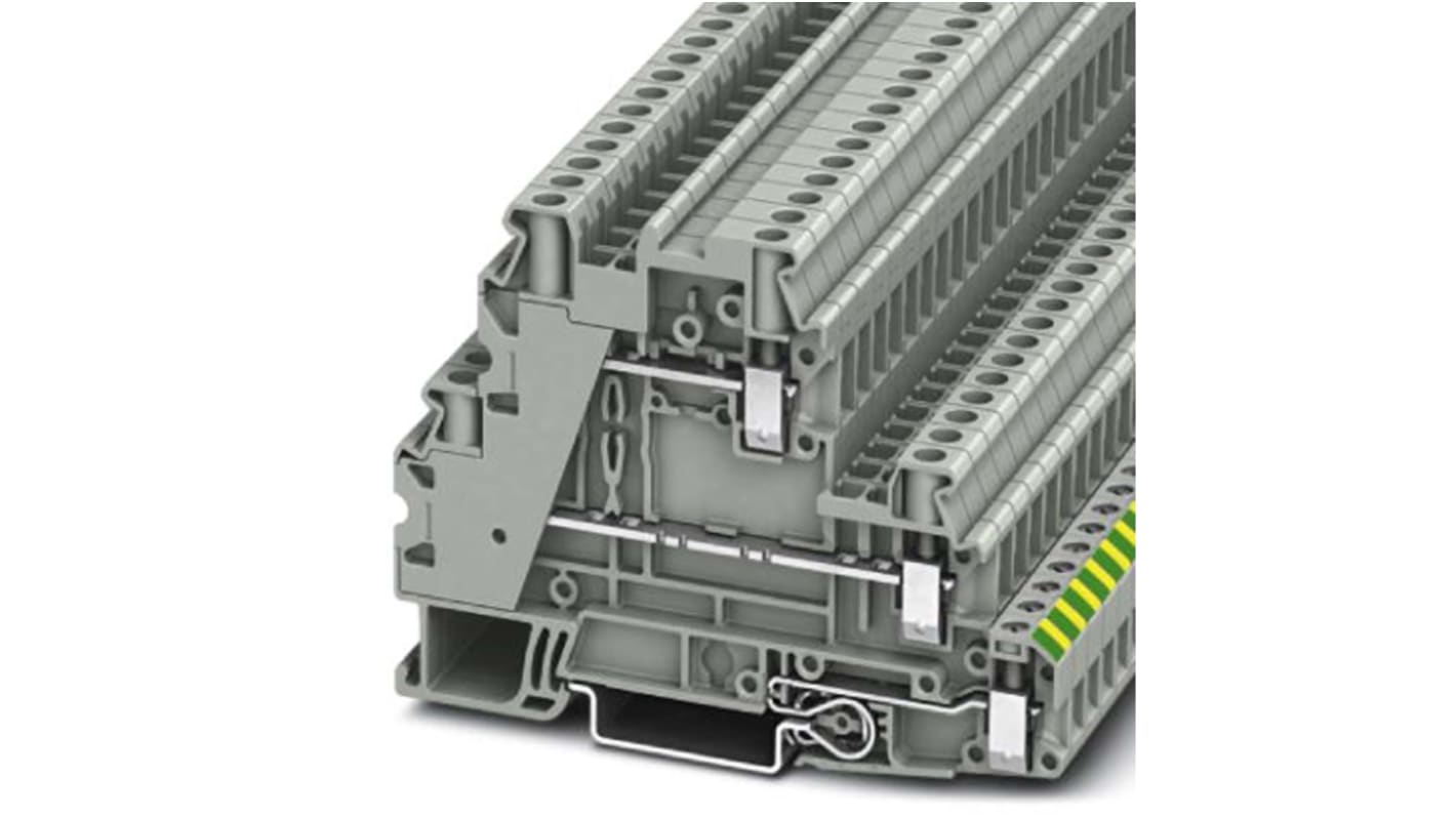 3214360 | Phoenix Contact Grey Terminal Block, Screw Termination | RS