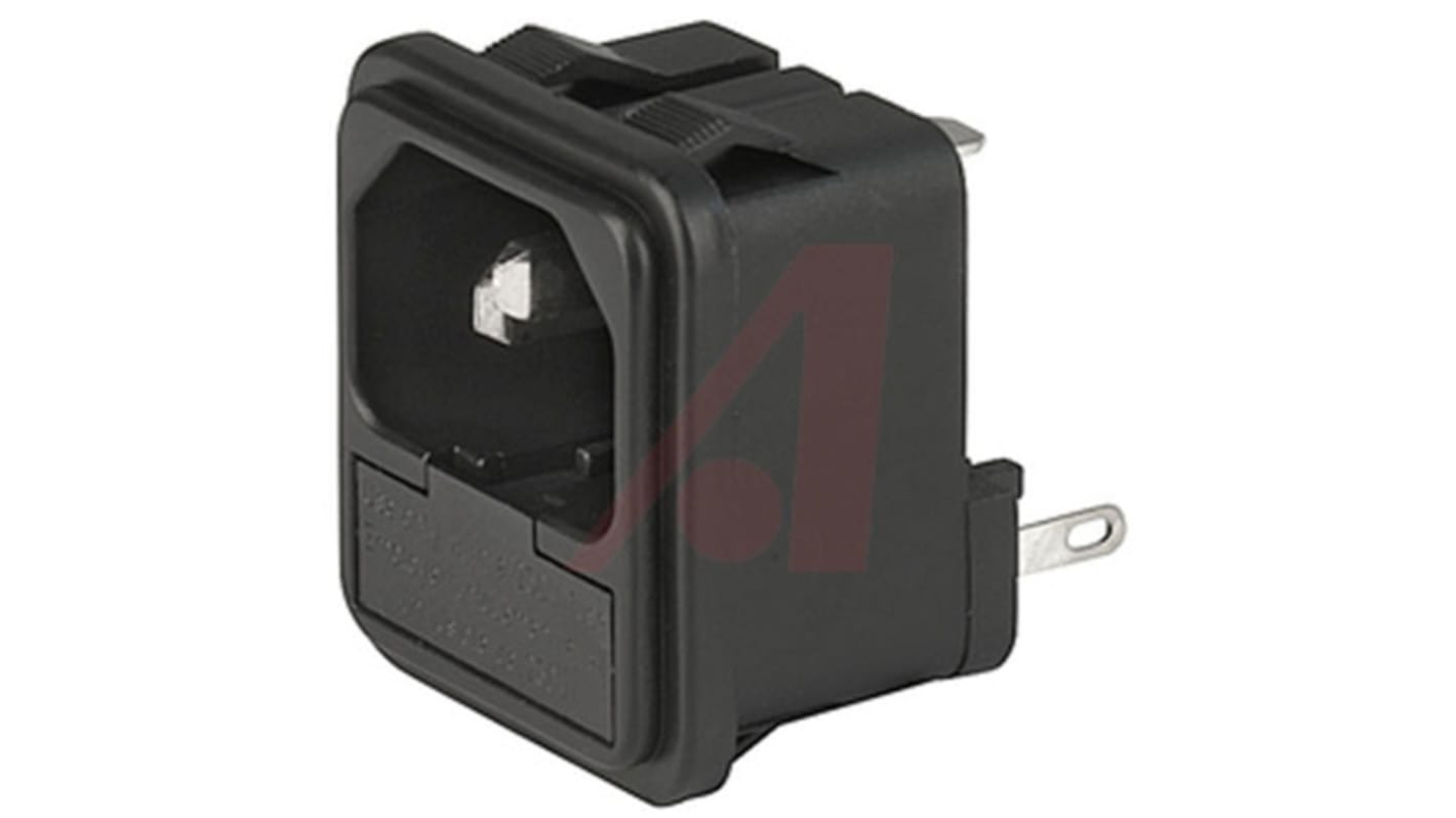 4304.6028 | Schurter C14 Panel Mount IEC Connector Male, 10A, 250 V ...