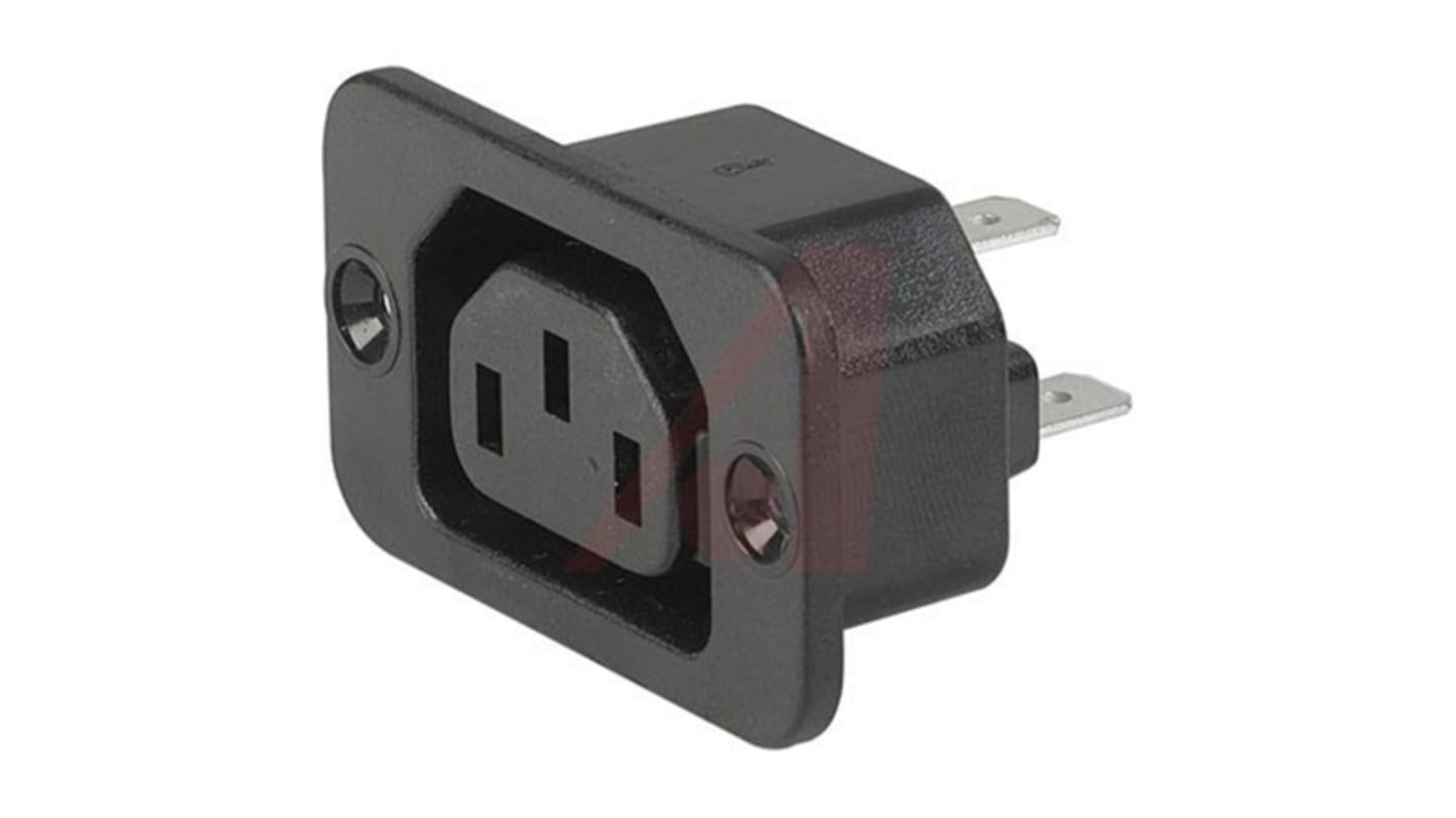 4721.0000 | Schurter F Panel Mount IEC Connector Socket, 10A, 250 V | RS