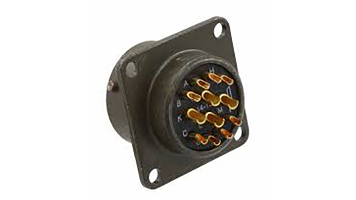 Amphenol Socapex MIL規格丸型コネクタ PT, シリーズ, メス, 12極 PT02A-14-12S | RS