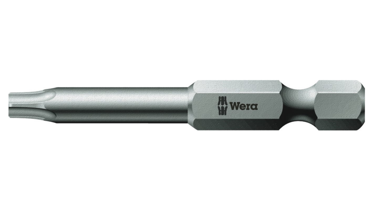05060136001 | Wera Torx Screwdriver Bit, T27 Tip, 50 mm Overall | RS