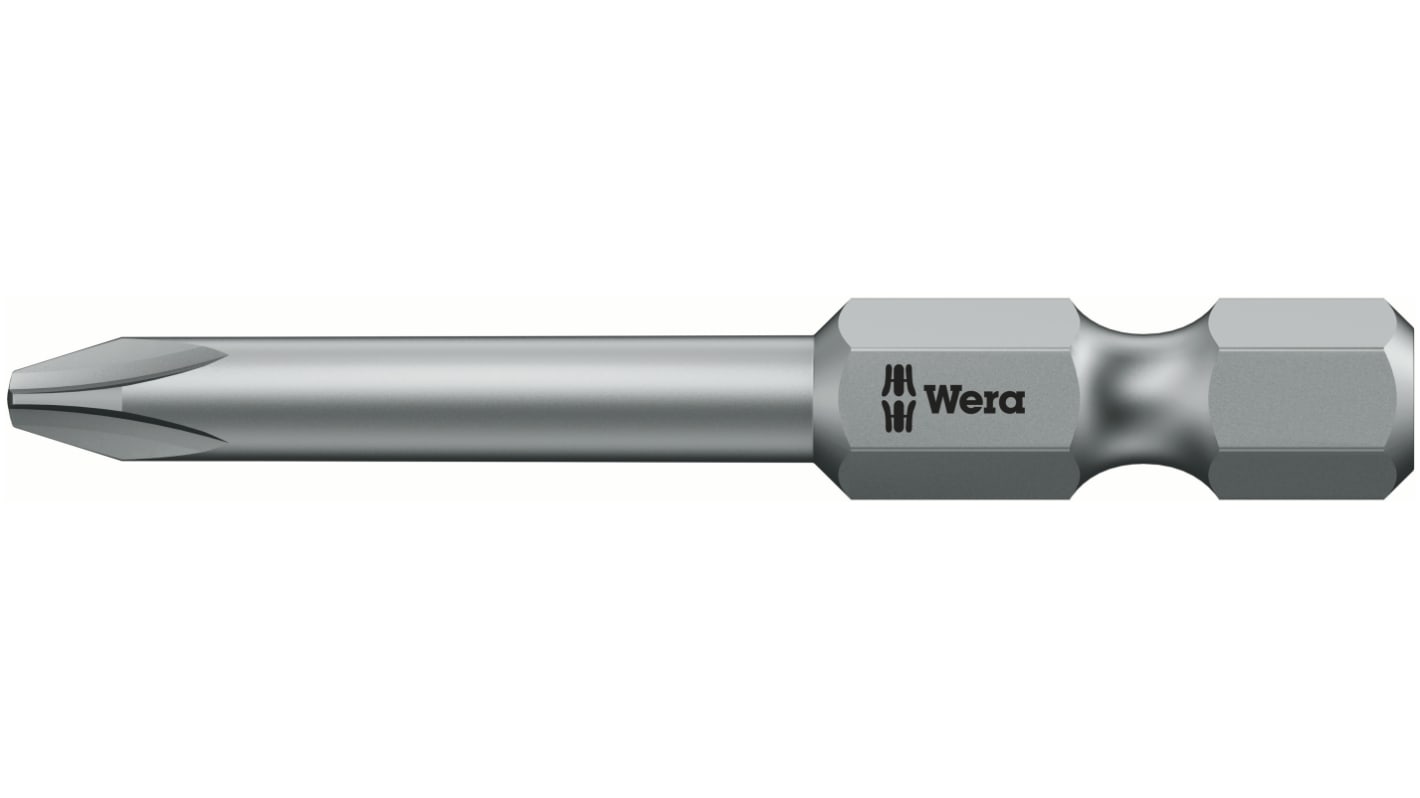 05135530001 | Wera Phillips Screwdriver Bit, PH00 Tip, 50 mm Overall | RS
