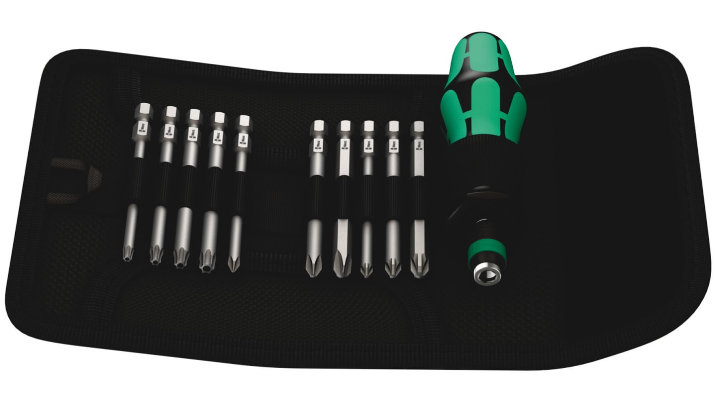 05059299001 | Wera Hexagon; Phillips; Pozidriv; Torx Interchangeable Screwdriver Set, 11-Piece | RS