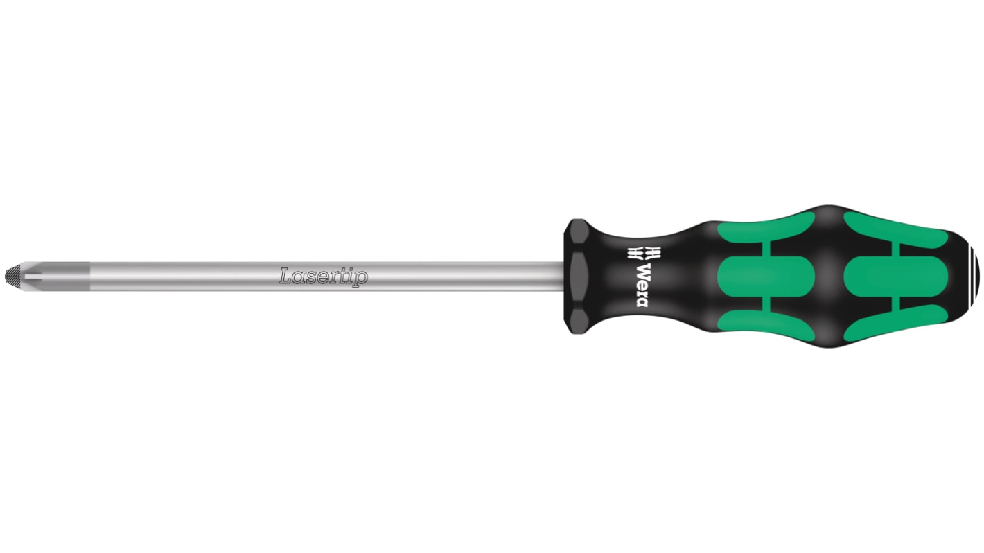05009320001 | Wera Pozidriv Screwdriver, PZ3 Tip, 150 mm Blade, 262 mm ...