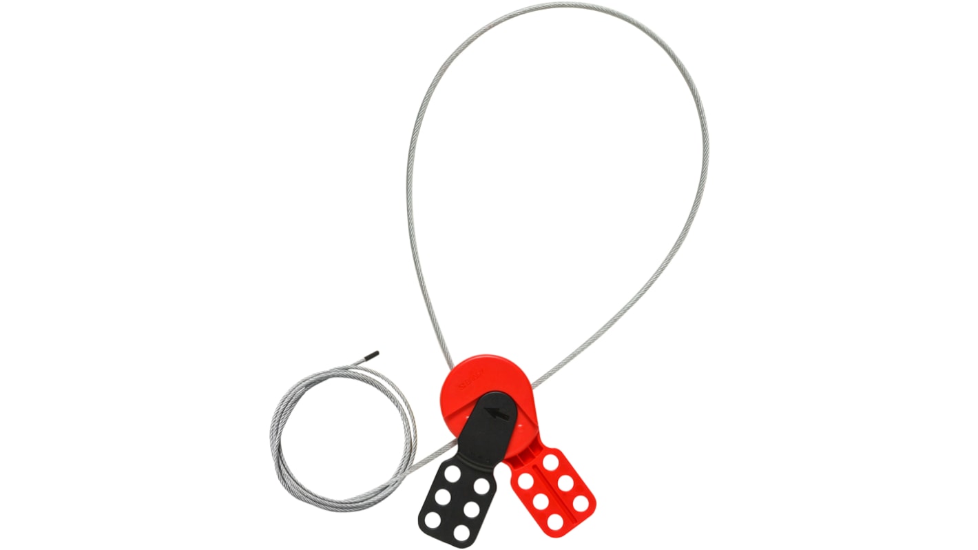 145553 | Brady Red 6-Lock Polycarbonate Universal Cable Lockout | RS