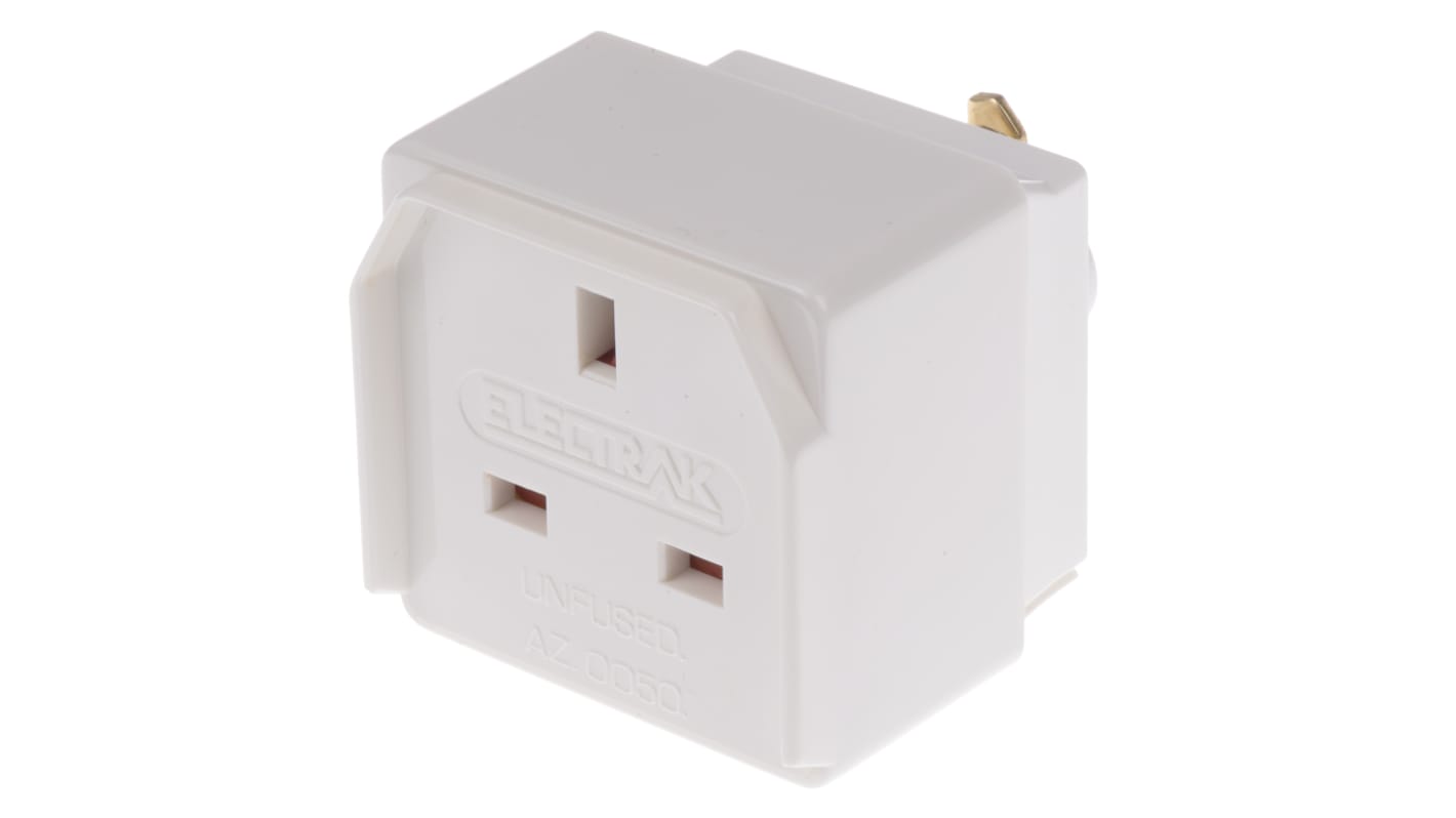 AZ0050 | Electrak UK to UK Plug Adapter, Rated At 13A | RS