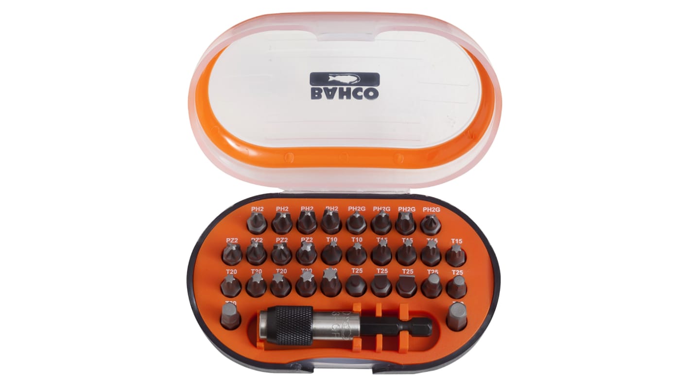 59S/31-1 | Bahco Driver Bit Set 31 Pieces, Hexagon, Phillips, Pozidriv ...