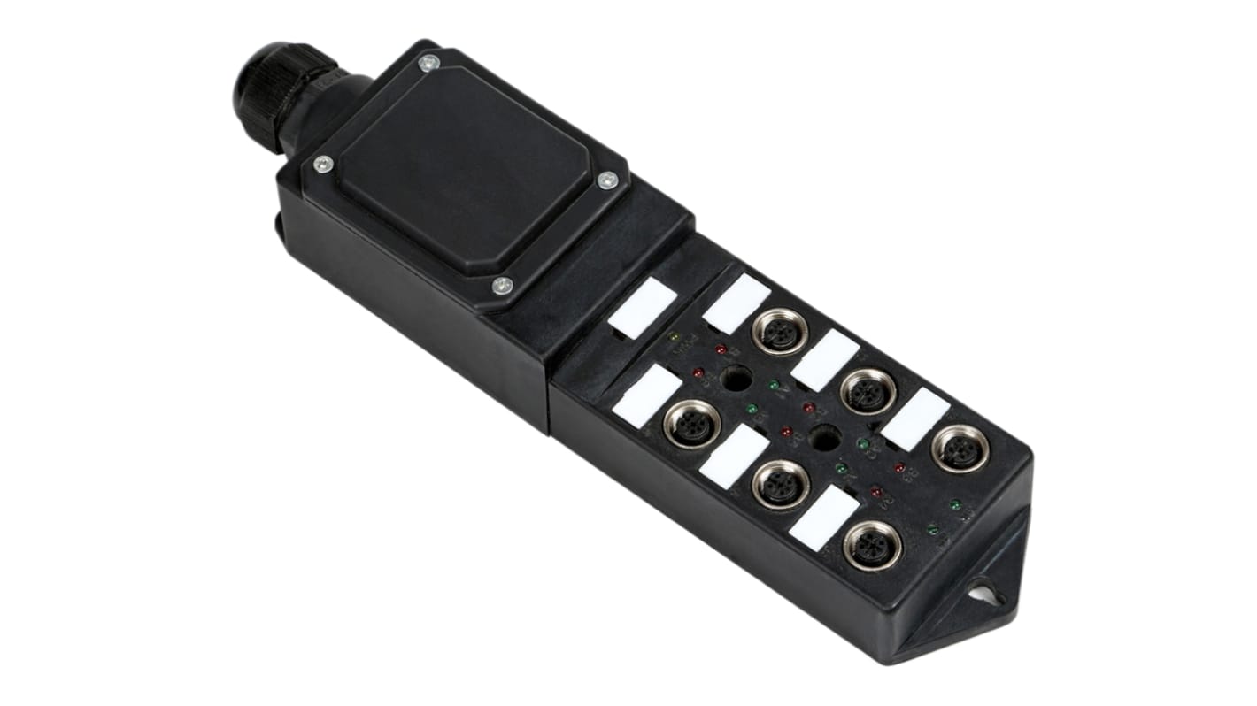 RS PRO Sensor Box, M12, 5 way, 6 port | RS