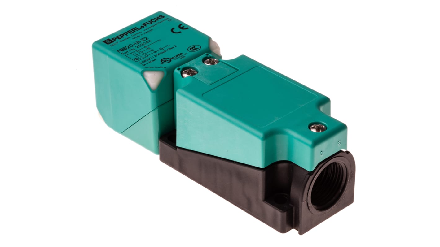 NBB20-U1-Z2 | Pepperl + Fuchs Inductive Block-Style Proximity Sensor, 20 mm Detection, 5 → 60 V ...