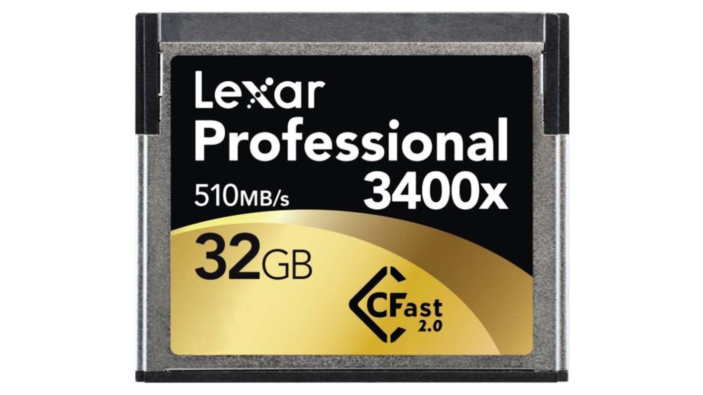 LC32GCRBEU3400 | Lexar Professional CFast 32 GB MLC Compact Flash Card | RS