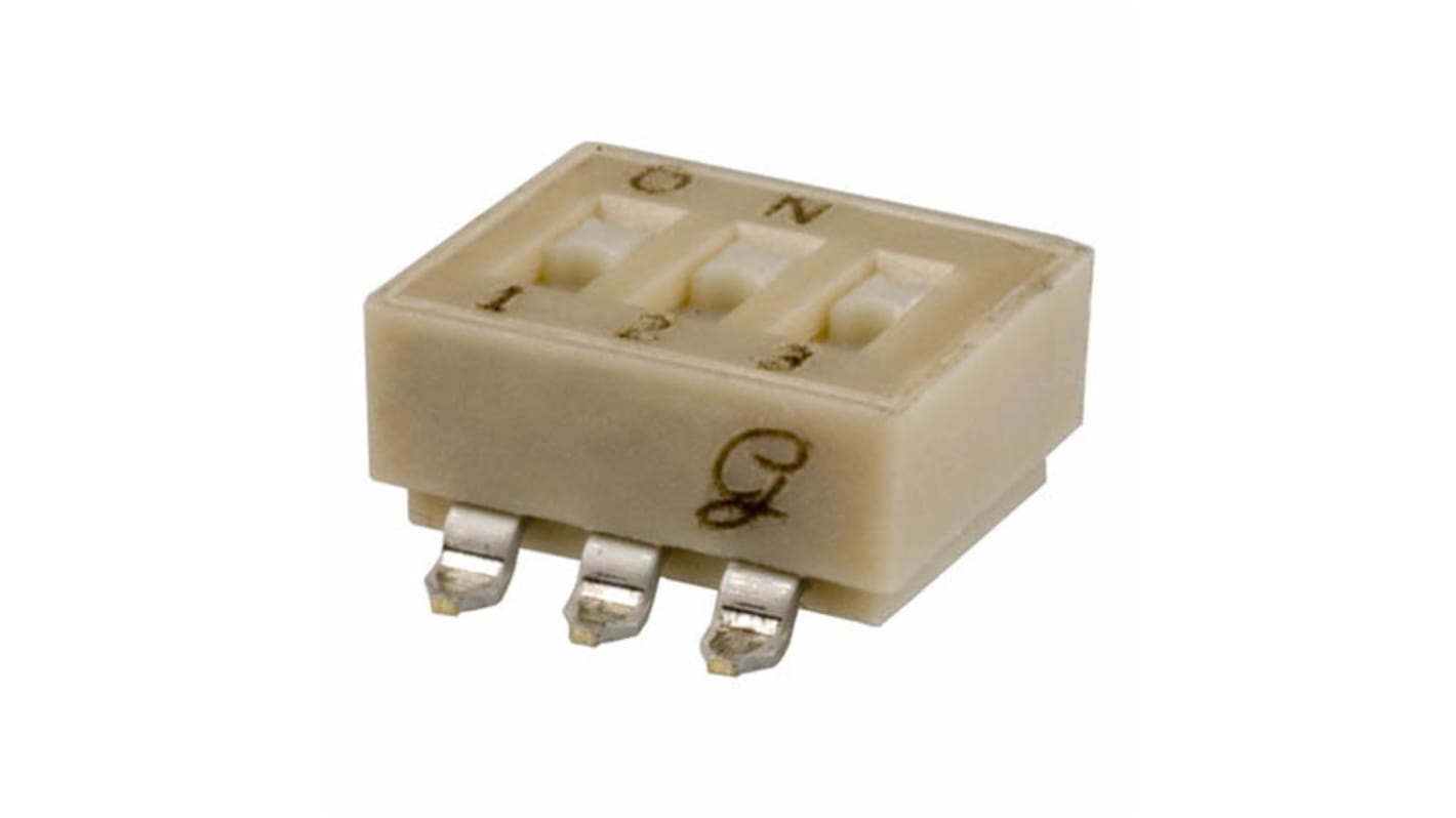 90HBW03PT | Grayhill 3 Way Surface Mount DIP Switch SPST | RS