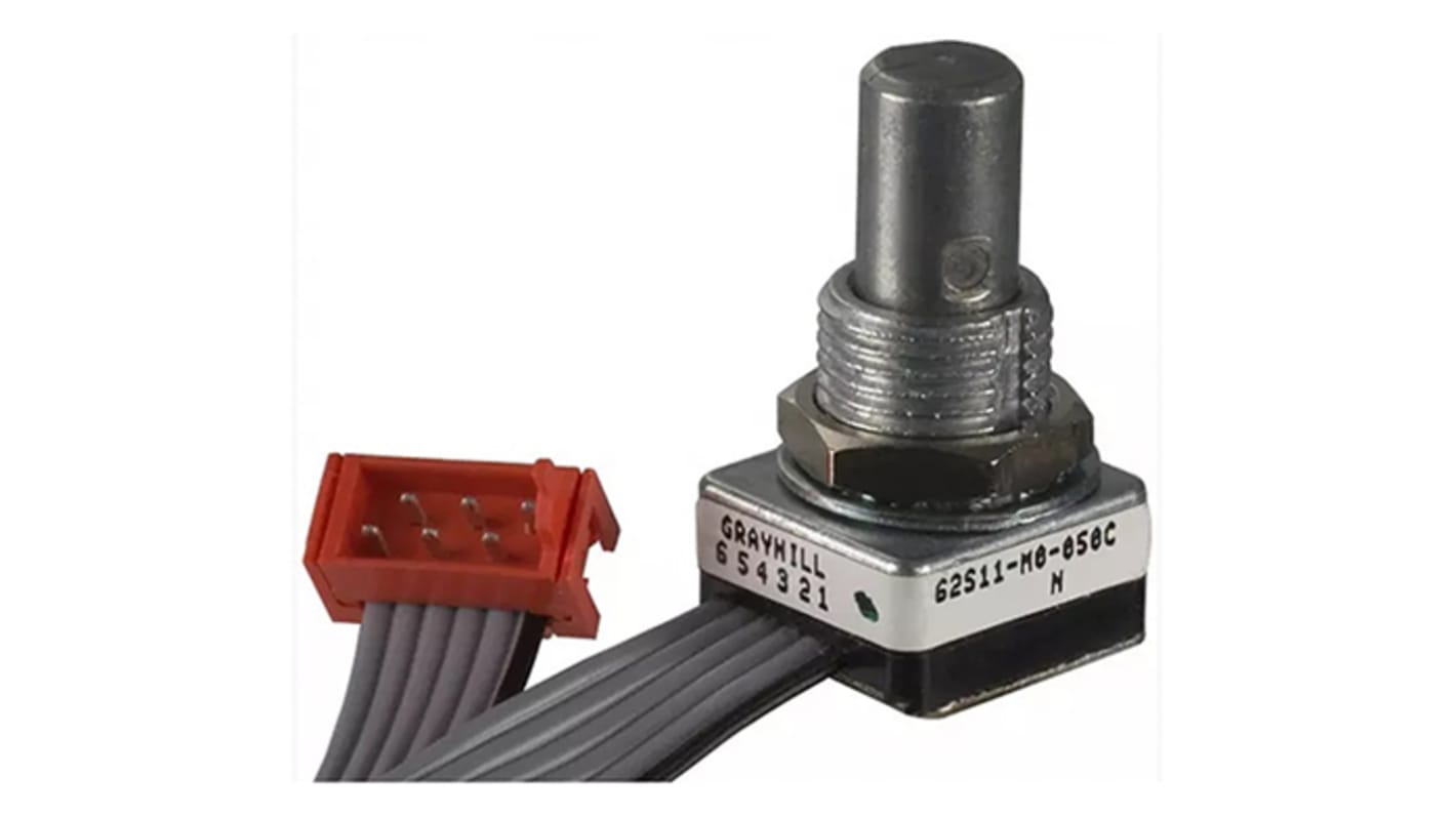 62S11-M0-050C | Grayhill 5V dc Optical Encoder with a 6.32 mm Flat ...