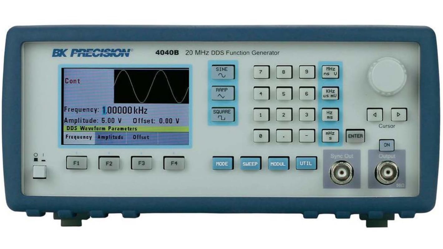 BK Precision BK4040B Function Generator, 0.01Hz Min, 20MHz Max, FM Modulation, Variable Sweep | RS