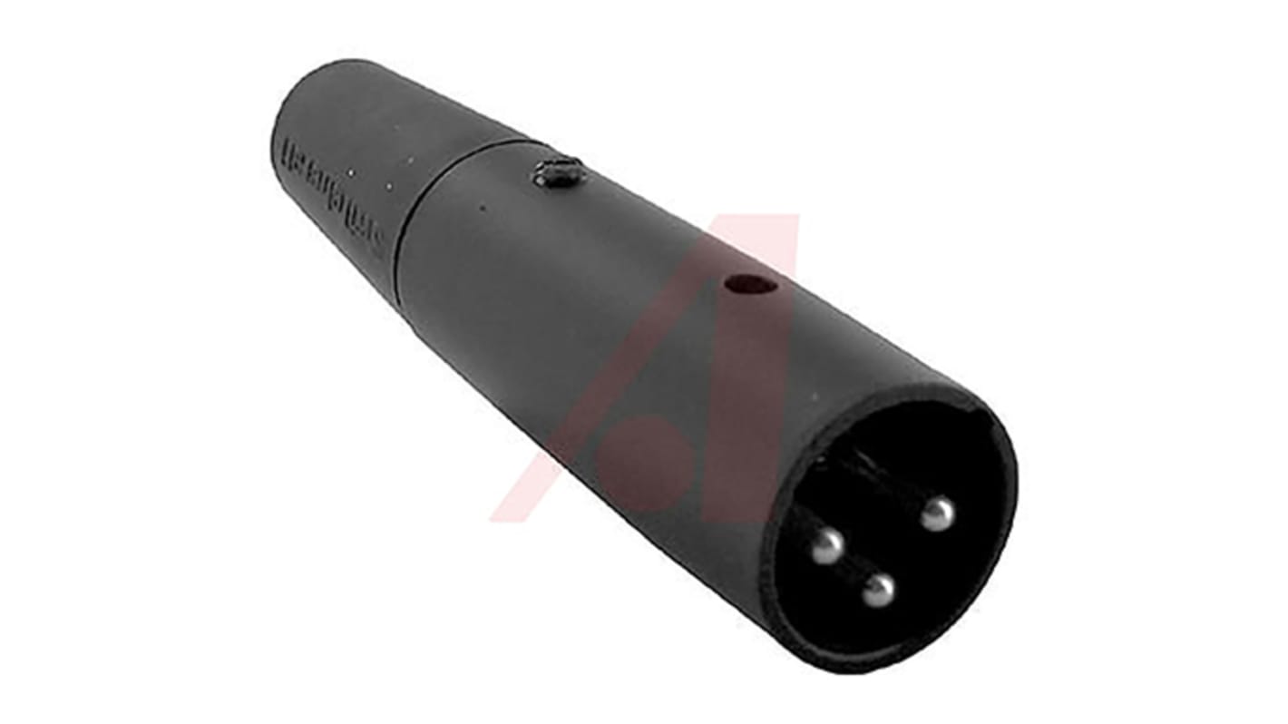 Switchcraft XLRコネクタ オス 3極 ストレート ケーブルマウント A3MB 銀めっき | RS