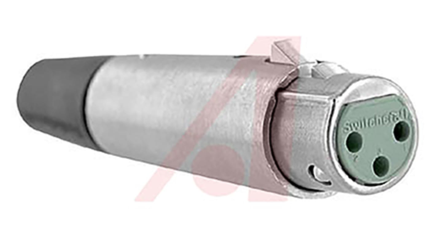 A3F | Switchcraft Cable Mount XLR Connector, Female, 125 V ac, 3 Way, Silver Plating | RS