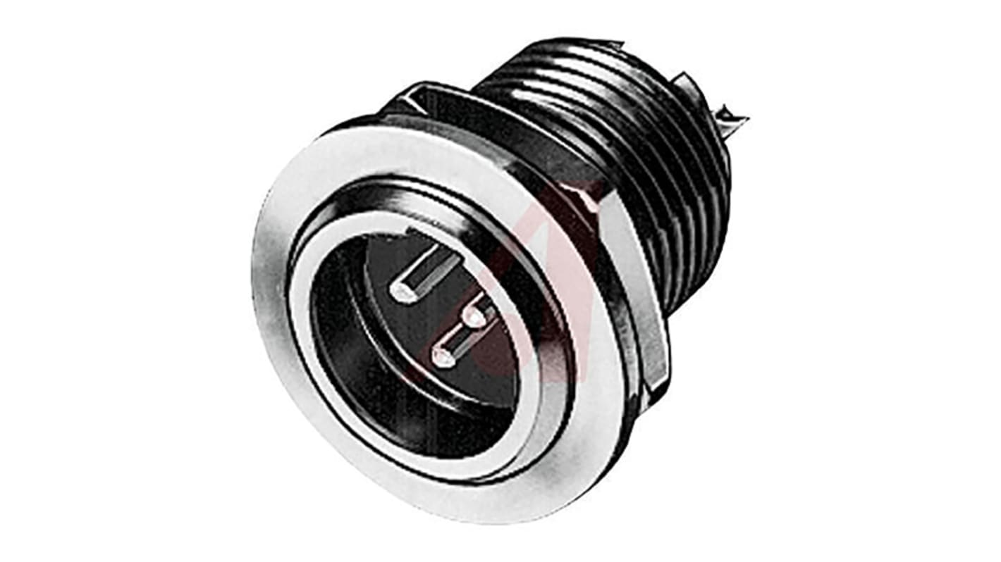 TB3M | Switchcraft Panel Mount XLR Connector, Male, 125 V ac, 3 Way ...