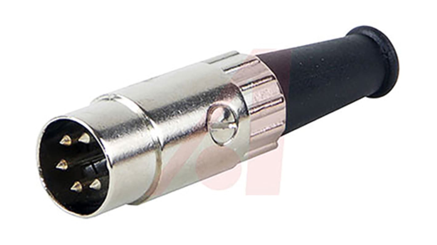 12BL5MX | Switchcraft, 12BL 5 Pole Din, 3A, 34 V dc, Snap Lock, Male, Cable Mount | RS