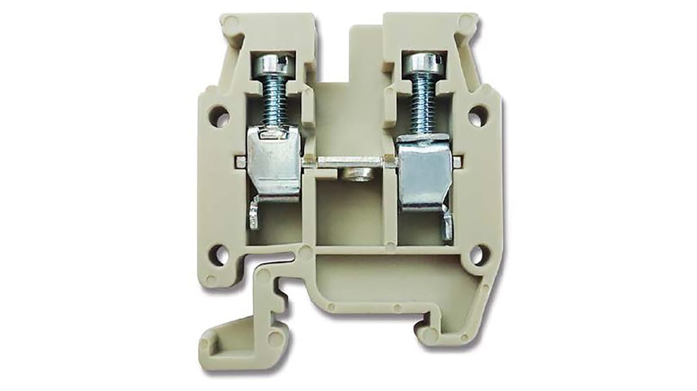 RS PRO DIN Rail Terminal Block, 2.5mm², Single-Level, Screw Termination ...