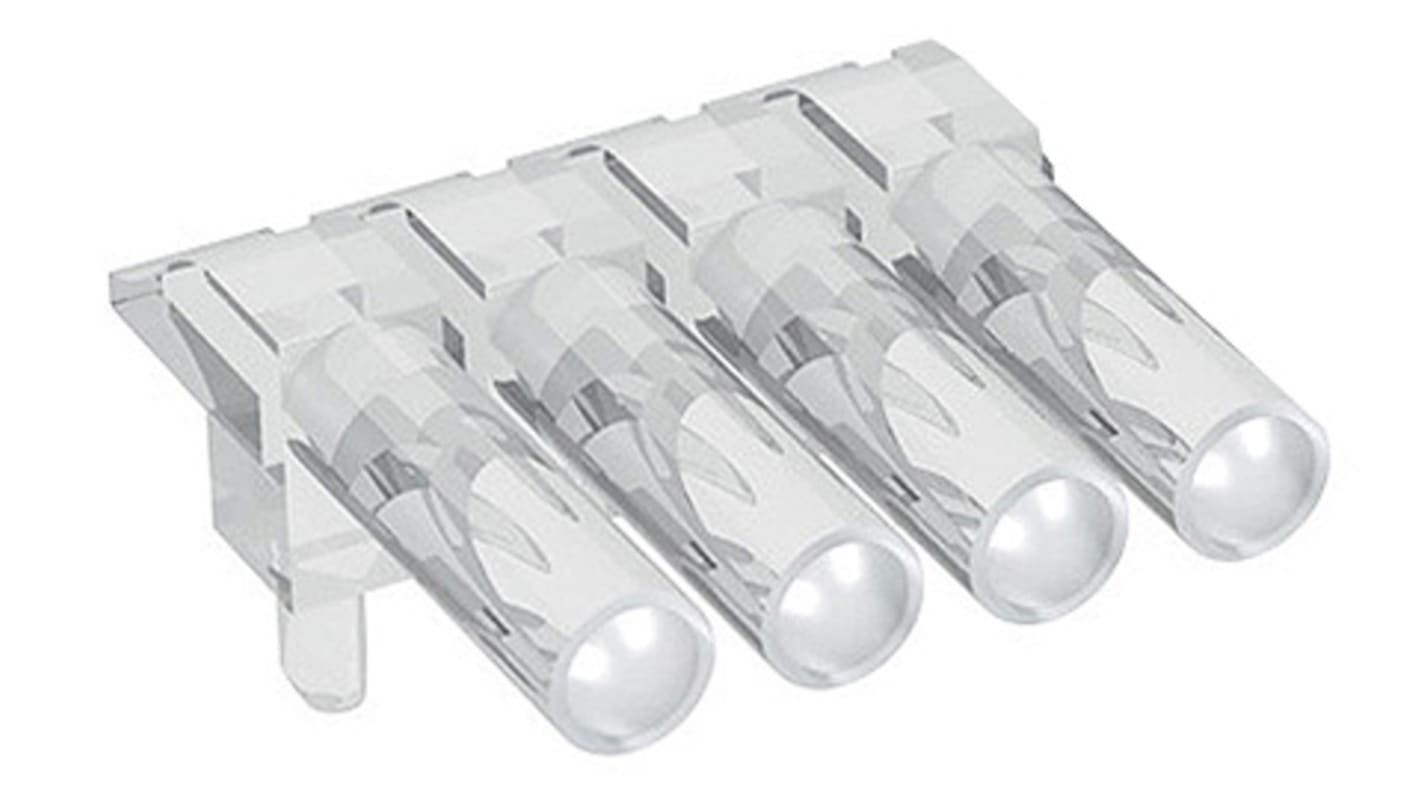 1271.2004 MENTOR, PCB Mounted 4-Way Right Angle LED Light Pipe, Clear ...