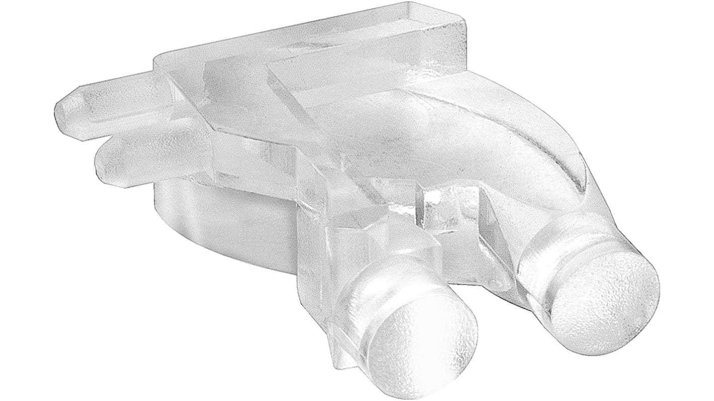 1280.1010 | Mentor LED-Lichtleiter 2-fach, Rund-Linse Klar 4.6 x 9.3 x ...