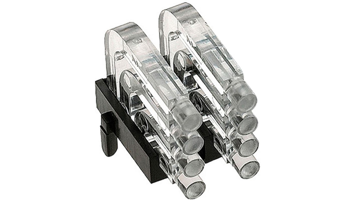 1296.1024 MENTOR, PCB Mounted 8-Way Right Angle LED Light Pipe, Quad ...