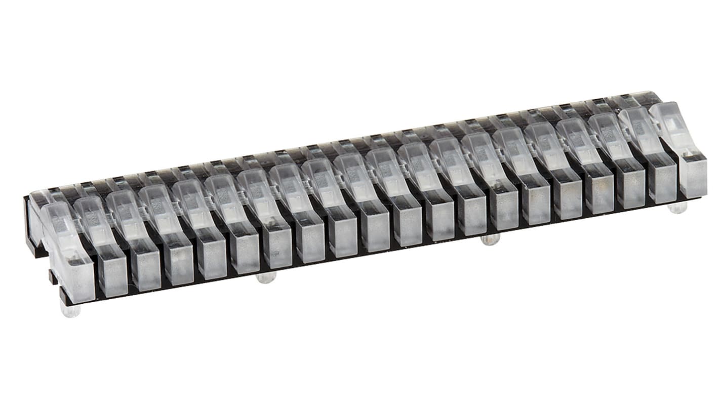 1278.1020 MENTOR, PCB Mounted 20-Way Right Angle LED Light Pipe, Clear ...