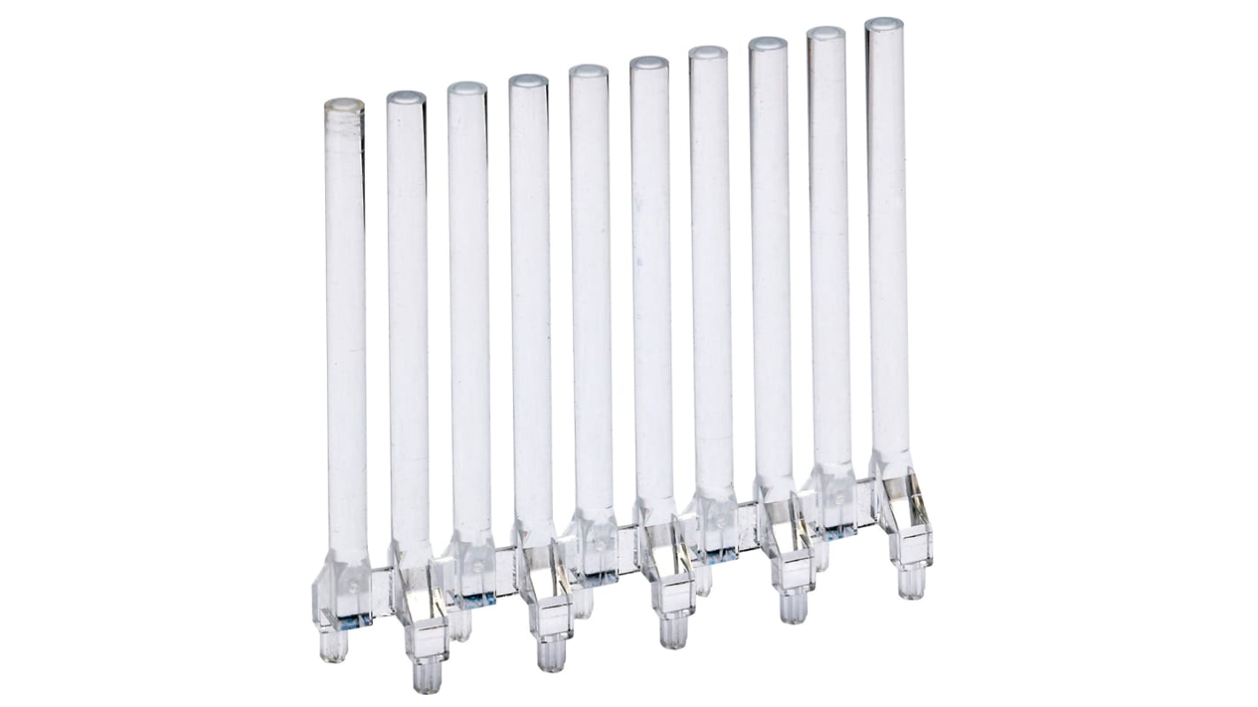 1272.1020 MENTOR, PCB Mounted 10-Way LED Light Pipe, Clear Round Lens | RS