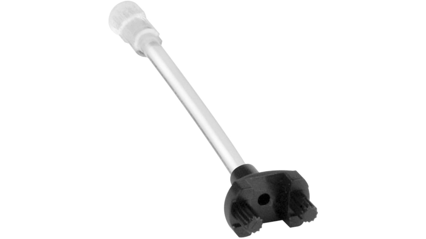 1216.1002 MENTOR, PCB Mounted Flexible LED Light Pipe, Clear Round Lens ...