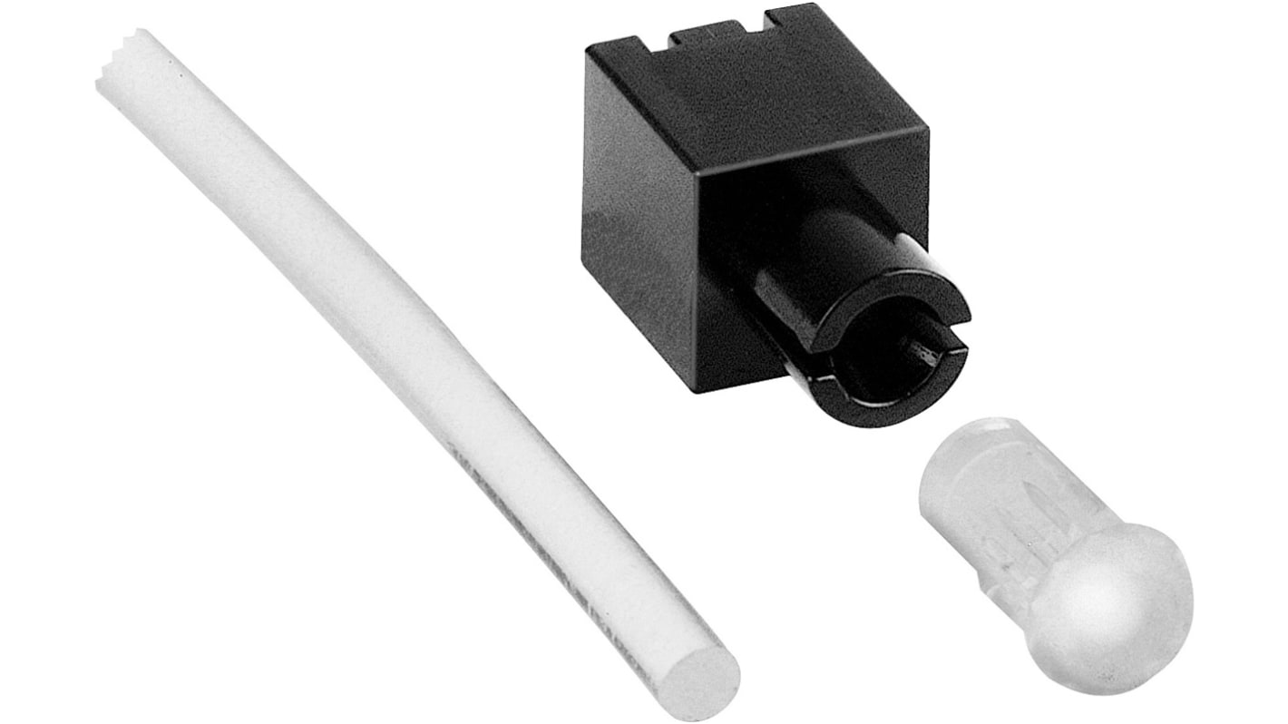 1316.8001 MENTOR, PCB Mounted Flexible LED Light Pipe, Clear Round Lens ...