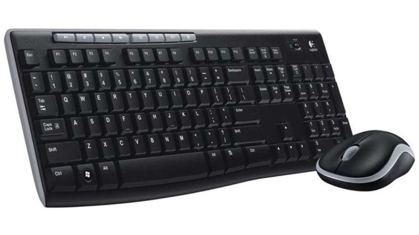 920-004523 | Logitech MK270 Compact Keyboard, QWERTY (UK), Black ...