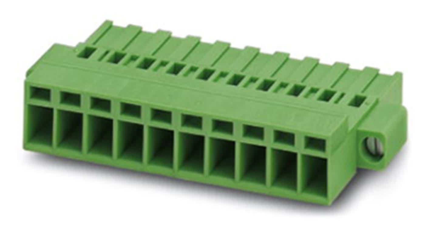 1809899 | Phoenix Contact 5.08mm Pitch 18 Way Pluggable Terminal Block ...