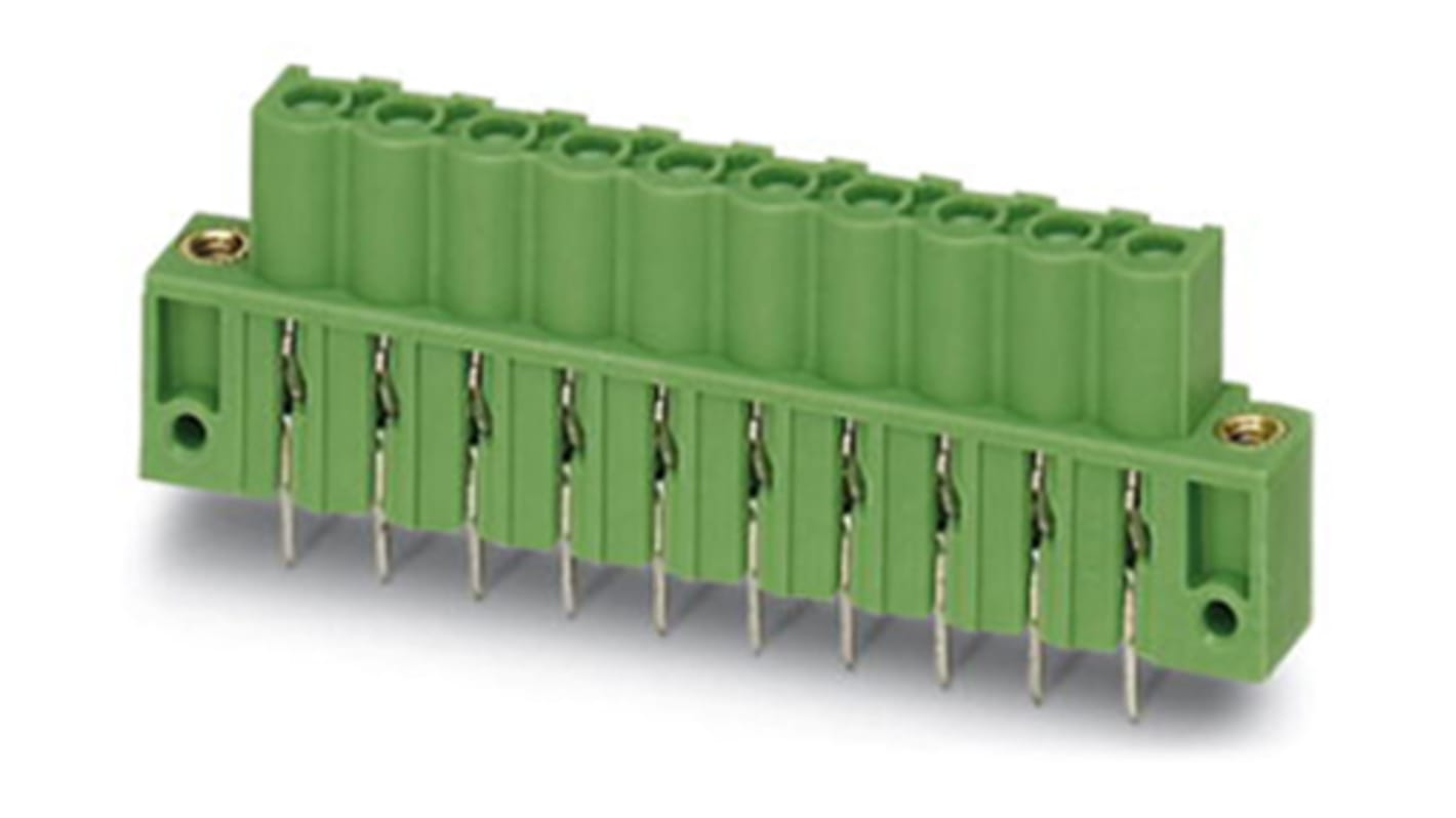 1810544 | Phoenix Contact 5.08mm Pitch 12 Way Pluggable Terminal Block ...