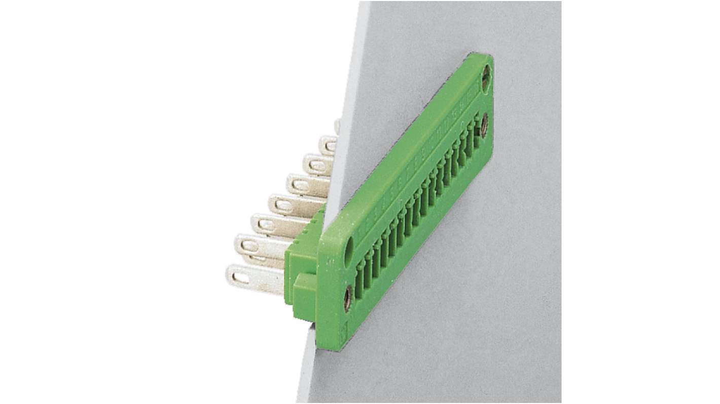 1829468 | Phoenix Contact 3.81mm Pitch 15 Way Pluggable Terminal Block ...