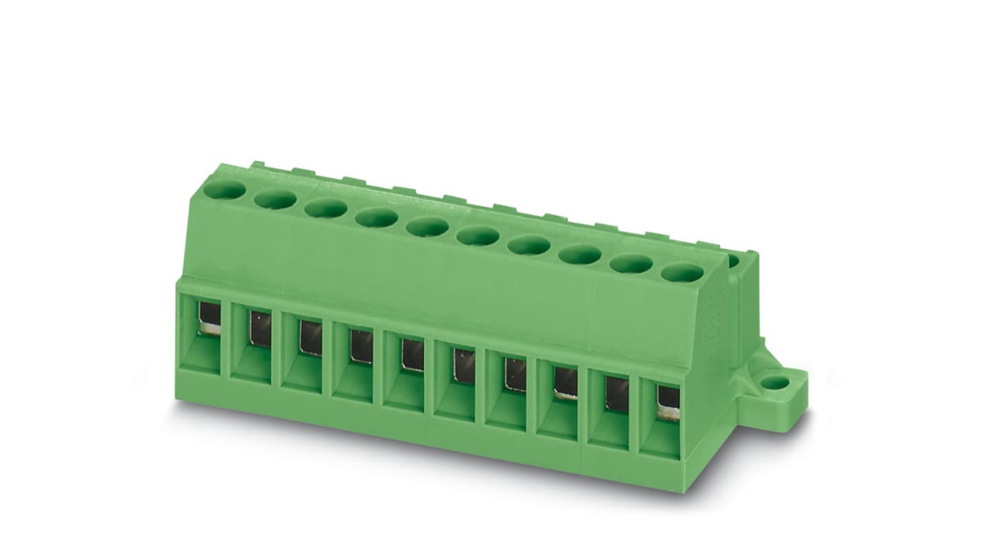 1734090 | Phoenix Contact 5mm Pitch 11 Way Pluggable Terminal Block ...