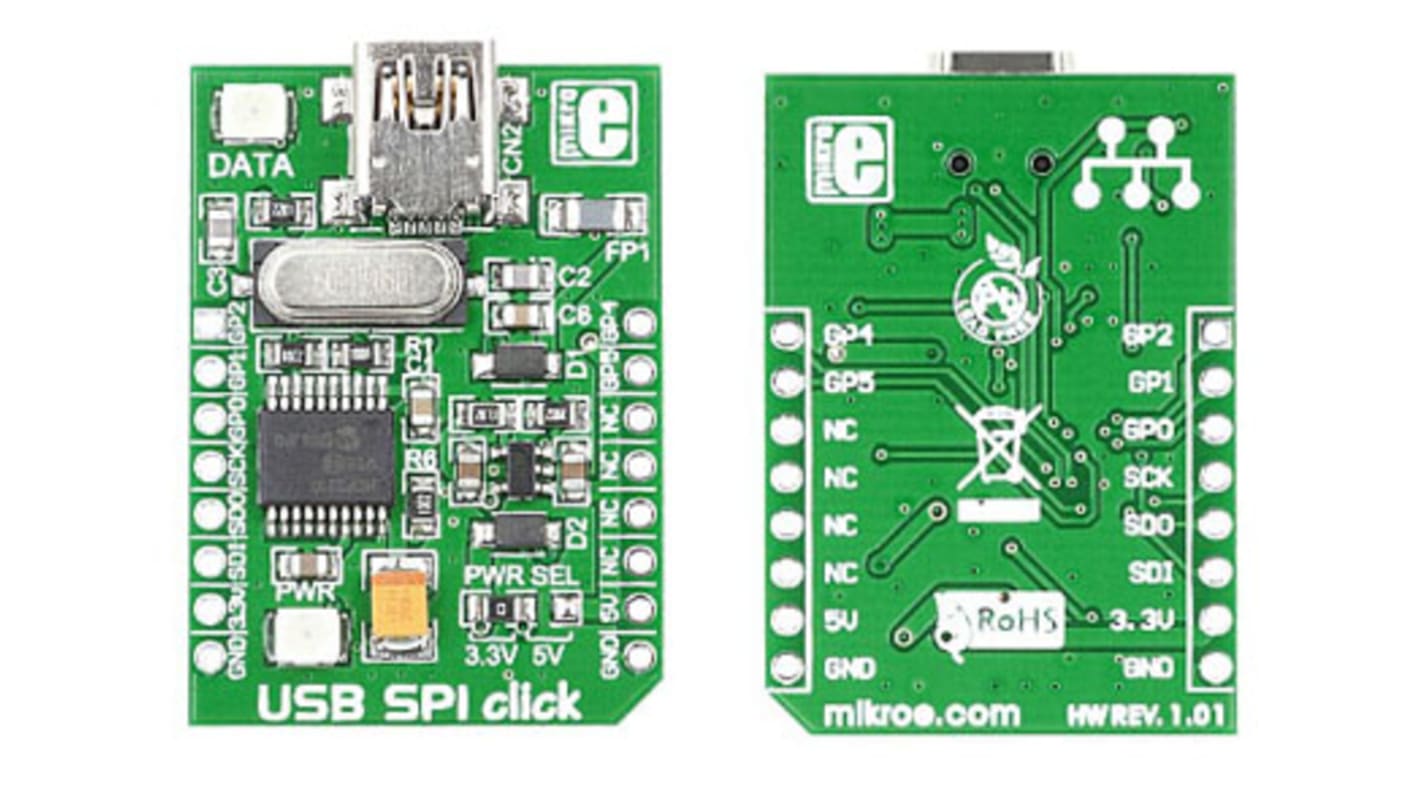 MikroElektronika USB SPI click MCP2210 Development Kit MIKROE-1204 | RS
