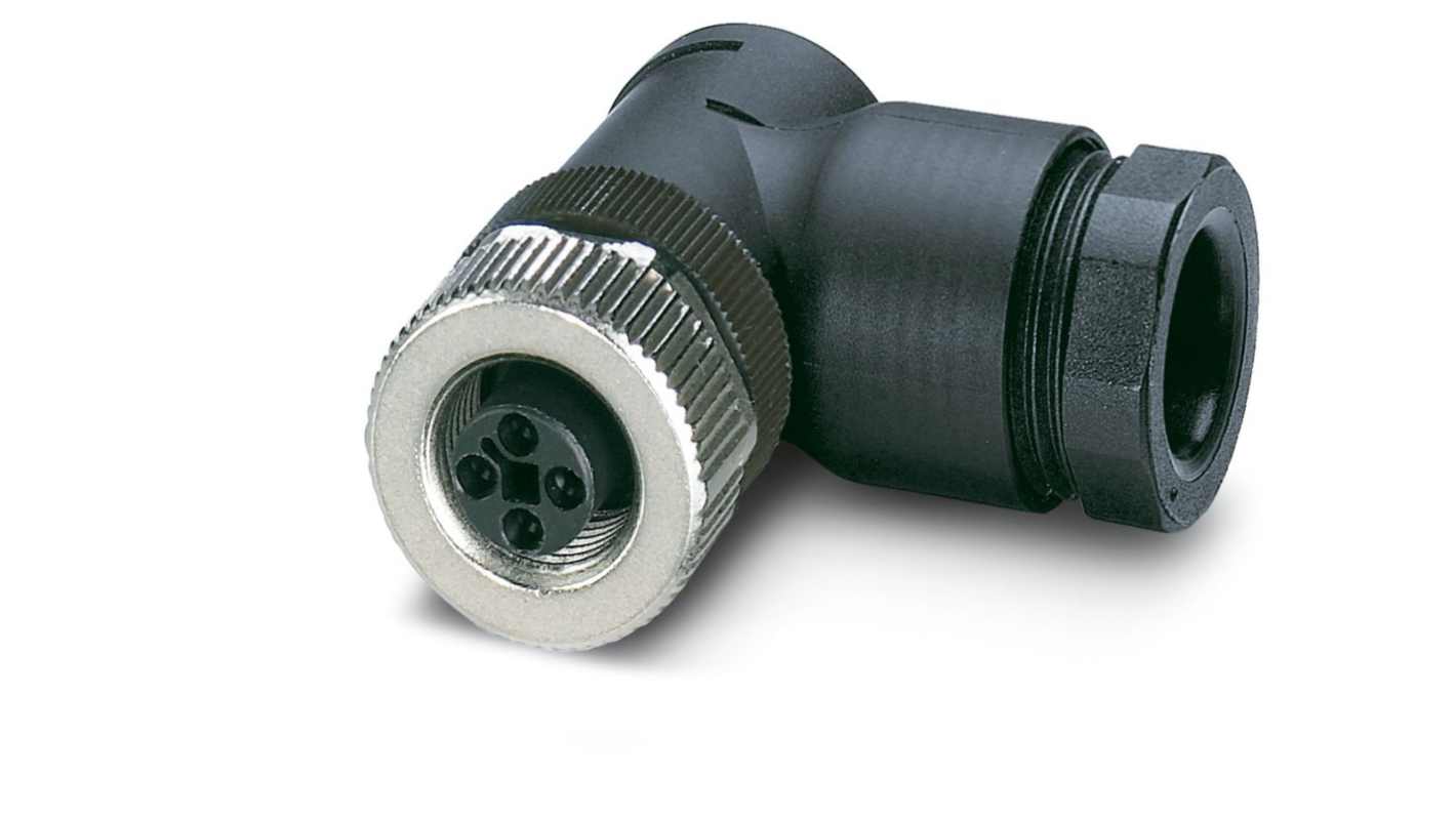1408989 | Phoenix Contact Circular Connector, 4 Contacts, Cable Mount, M12 Connector, Socket ...