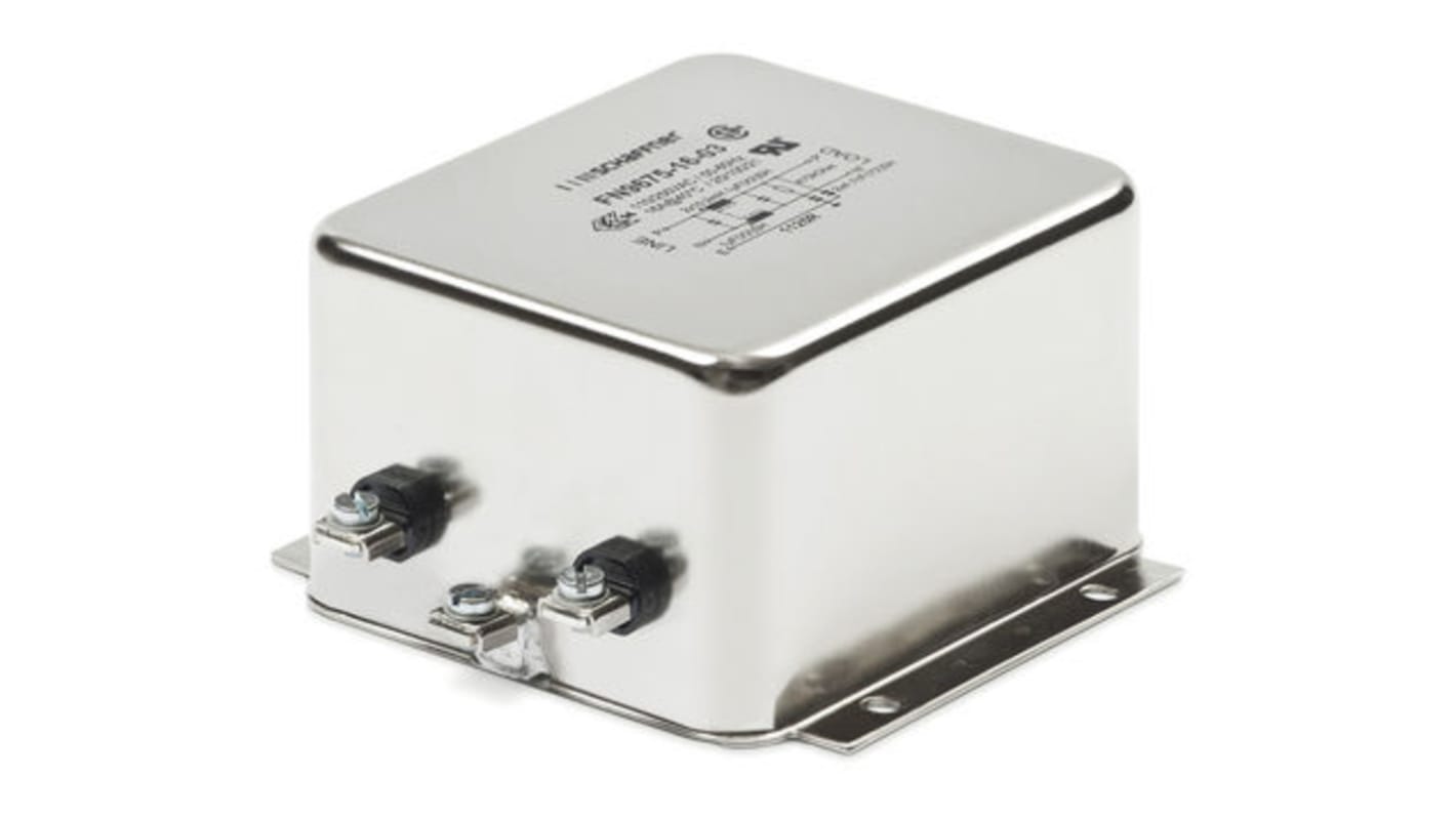 FN9676-16-03 | Schaffner, FN9676 16A 250 V ac DC to 400Hz, Chassis ...