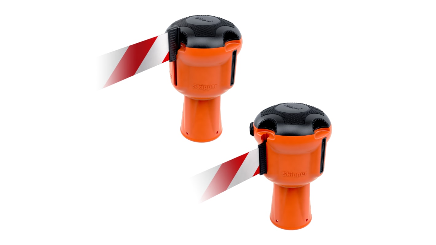 Dummy01 | Skipper Black & Orange Retractable Barrier | RS