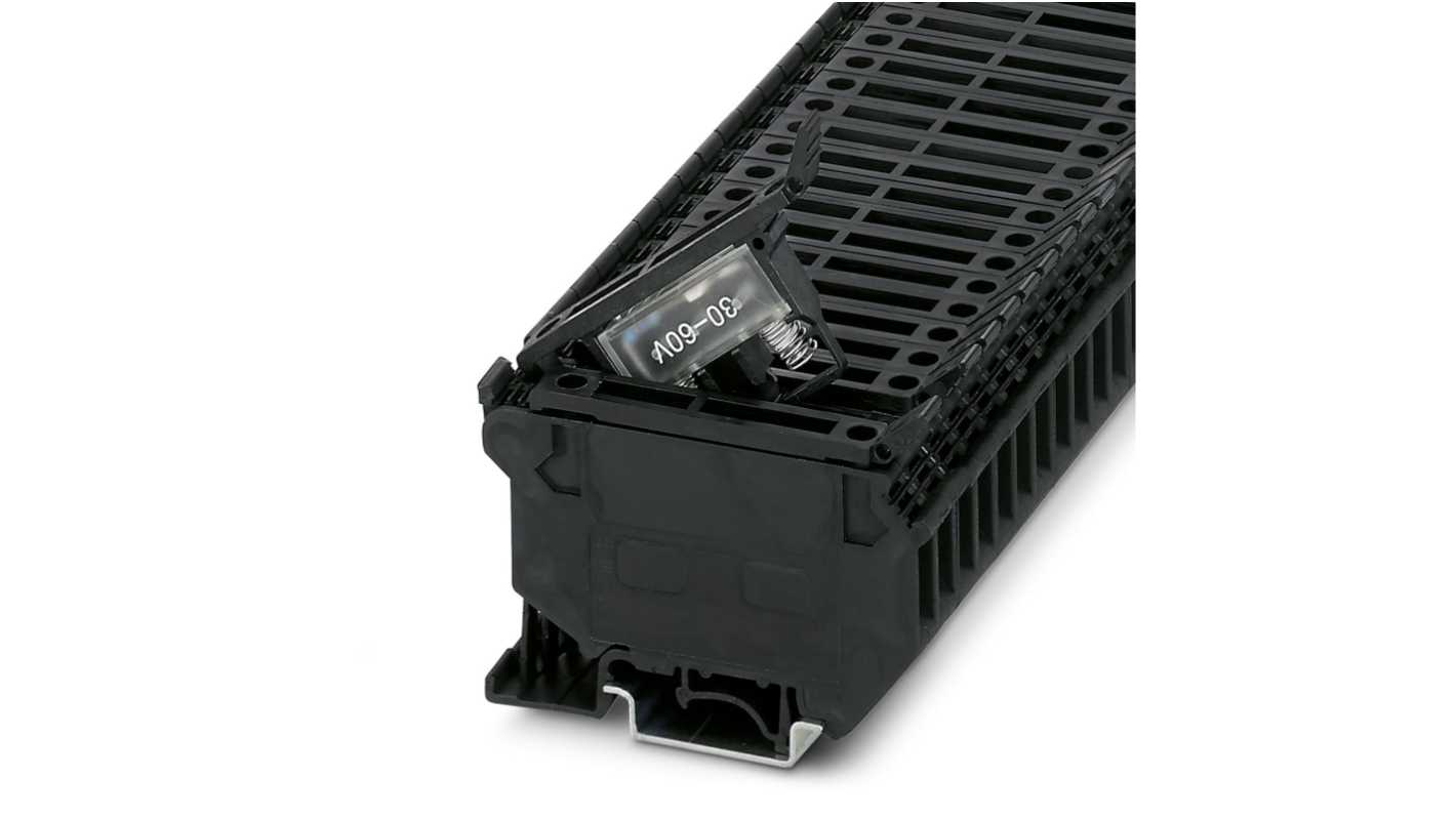 3004139 | Phoenix Contact UK5-HESILED 60 Series Black Fused DIN Rail ...
