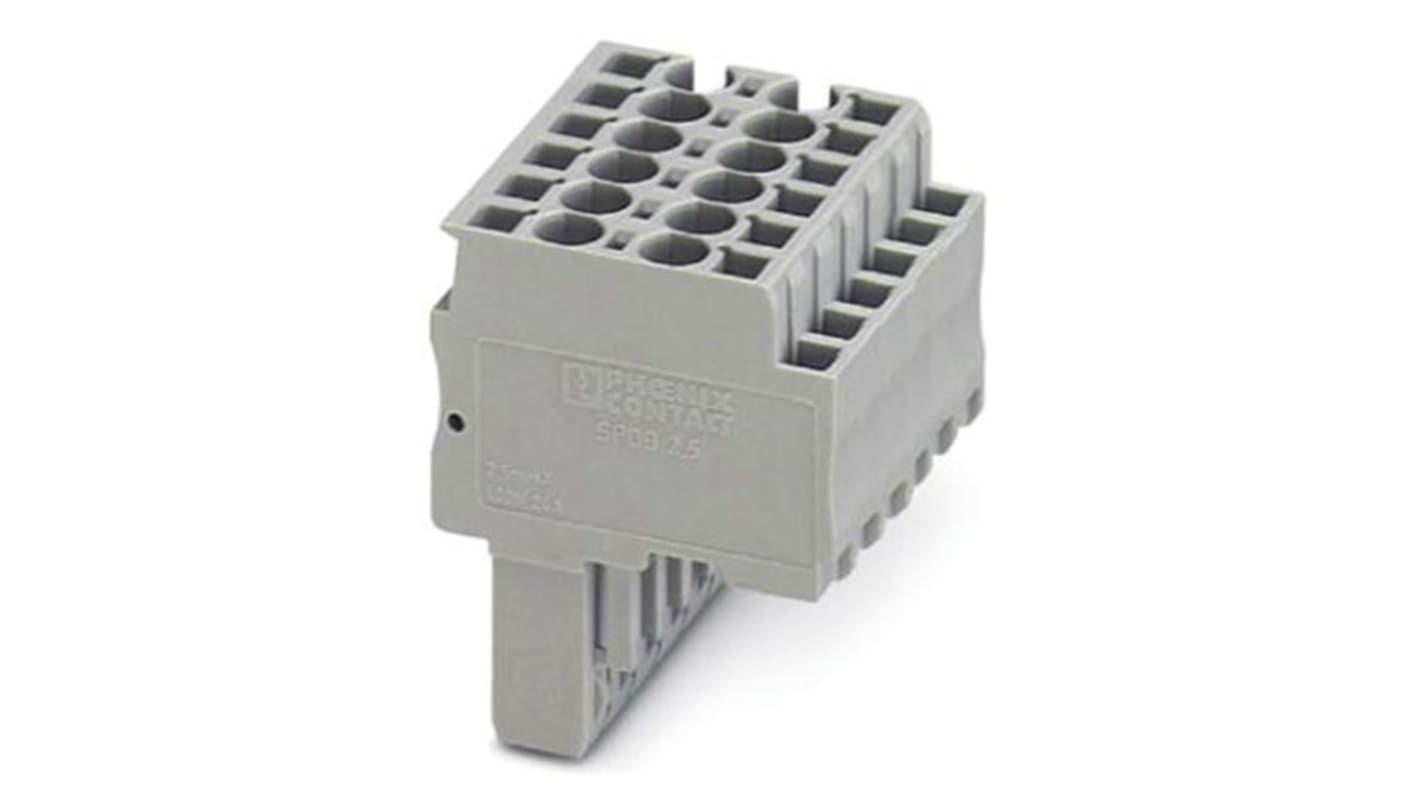 3040193 | Phoenix Contact 10 Way Pluggable Terminal Block, Plug, Spring ...