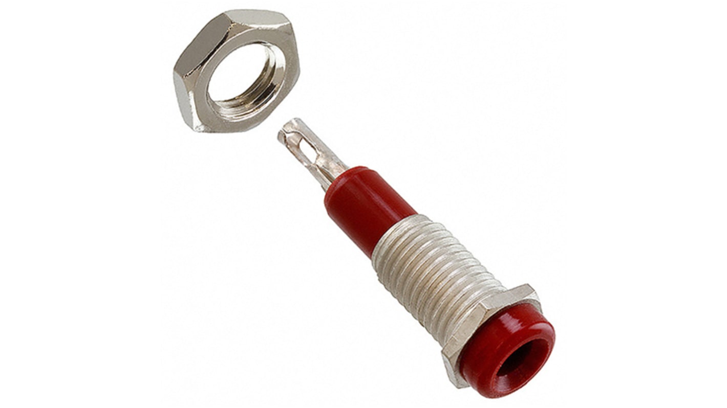 105-0252-001 | Cinch Connectors Red Female Test Socket, 2mm Connector ...